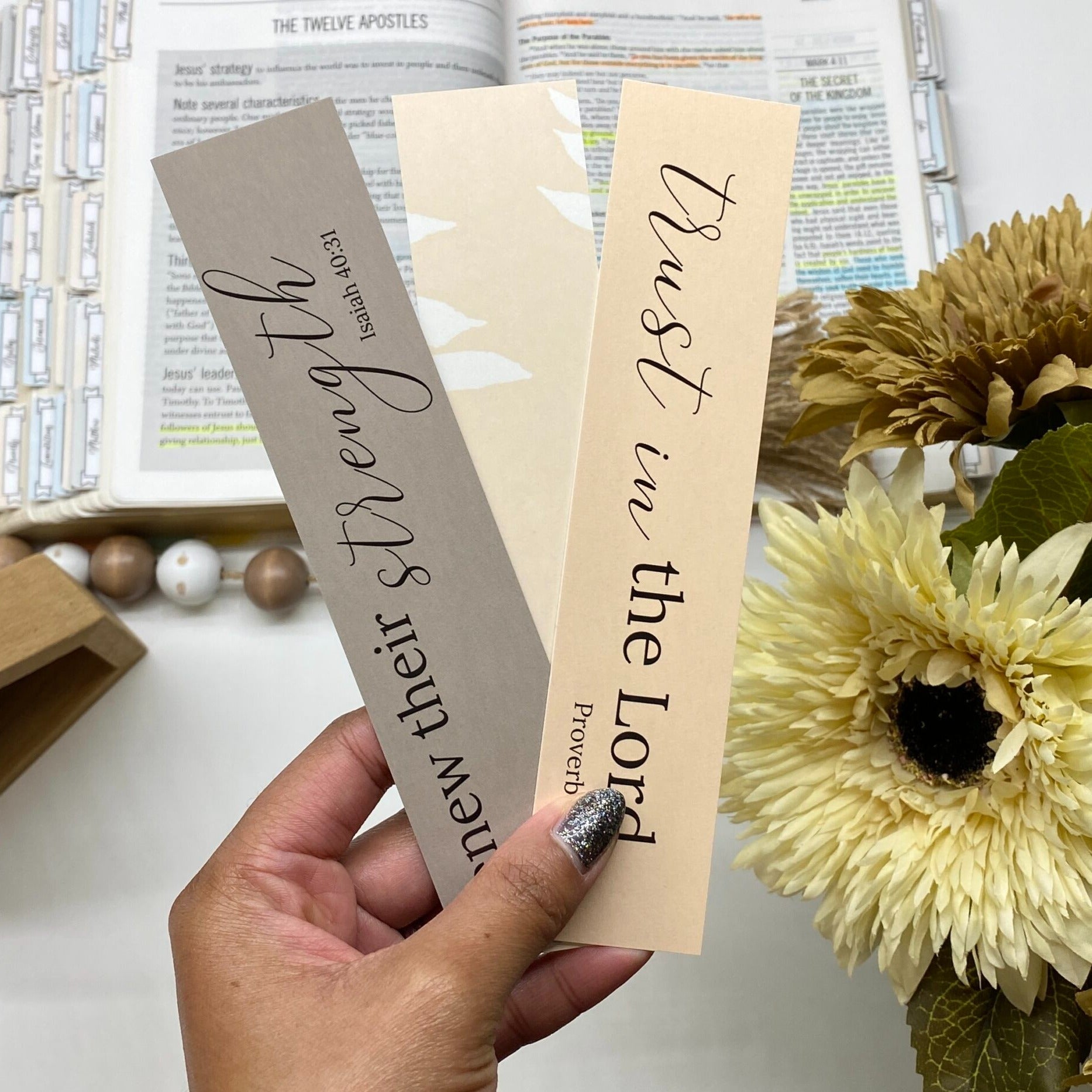 Encouraging Bible Verse Bookmarks Set (1x7") – Dear Bold Believer