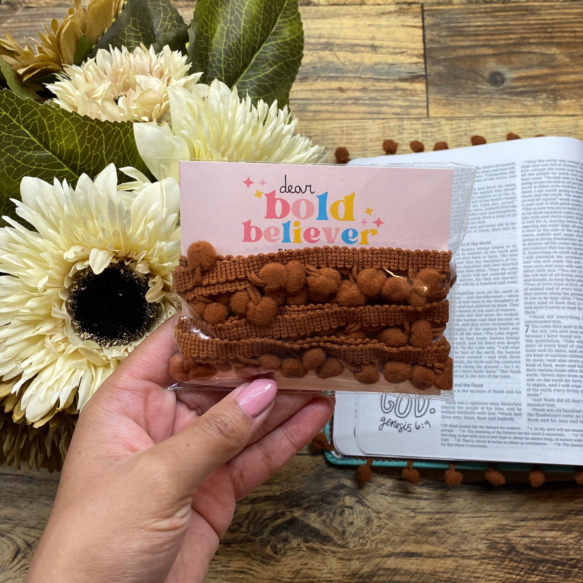 Pom Pom Bible Accessory – Dear Bold Believer