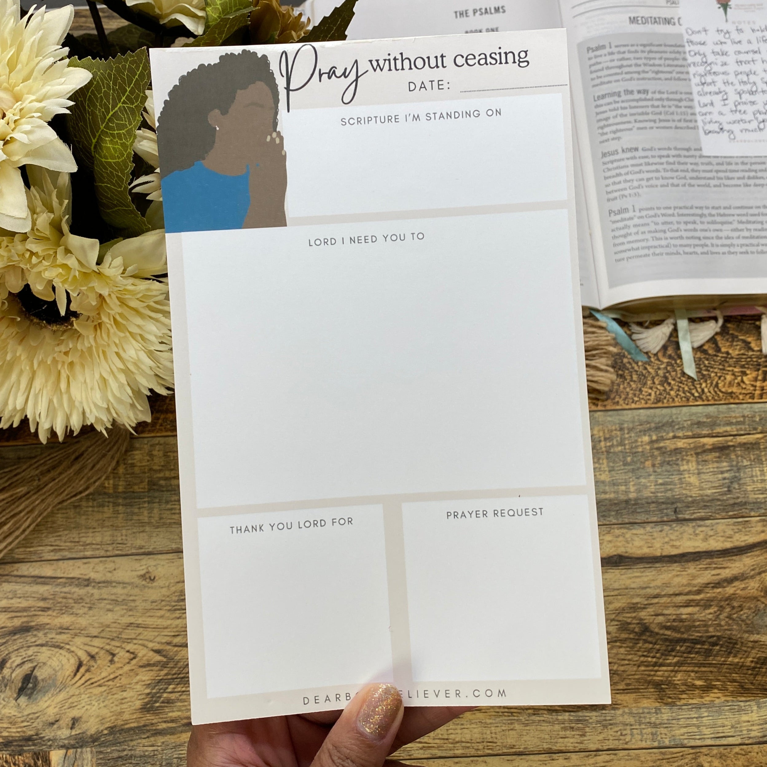 Pray without Ceasing Notepad – Dear Bold Believer